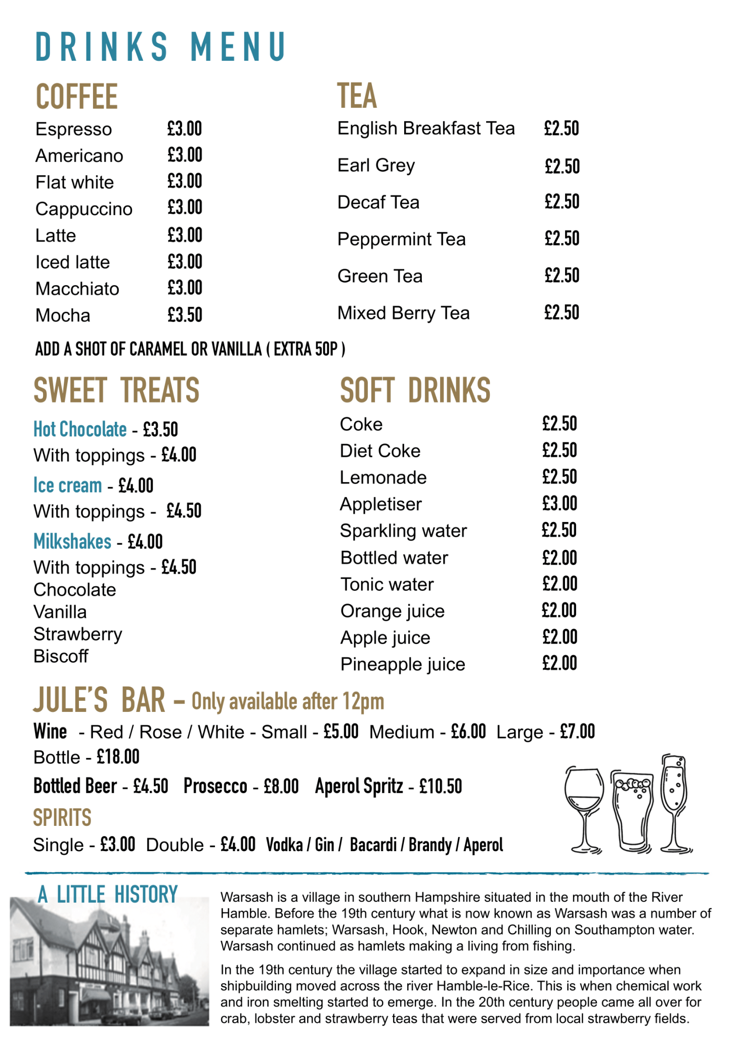 Menu | High Tides